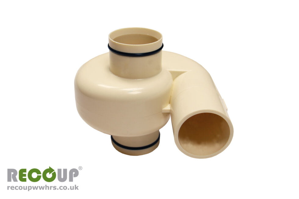 Recoup Pipe HEX - Vertical waste water heat recovery for showers
